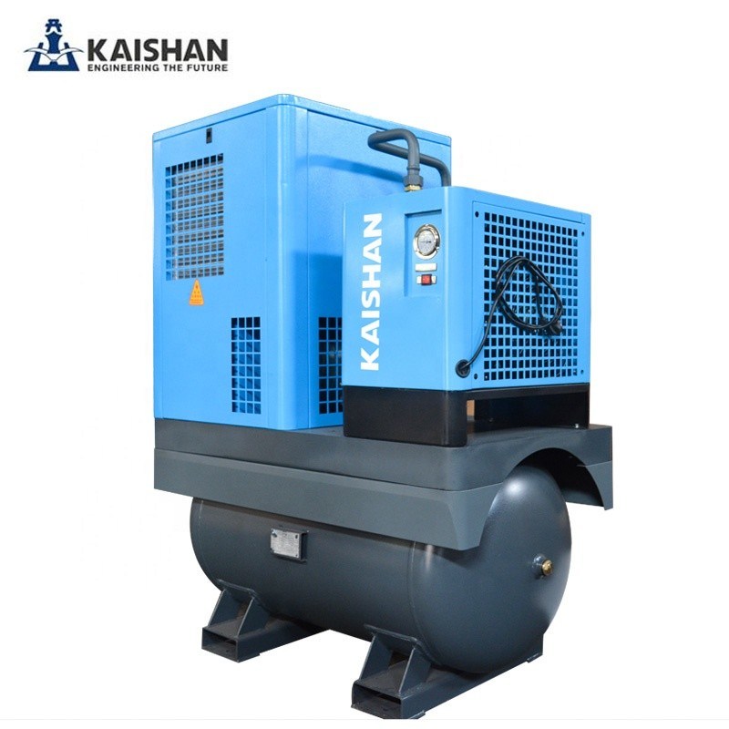 7.5KW 1.0m3/Min Fixed Integrated Industrial Screw Air Compressor With ...