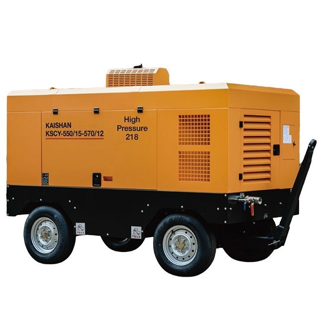 Double Working Condition 15bar 12bar Diesel Engine Screw Air Compressor ...