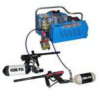 3.0kw 4hp electric powered scuba air compressor , 20 minutes for 6L tank