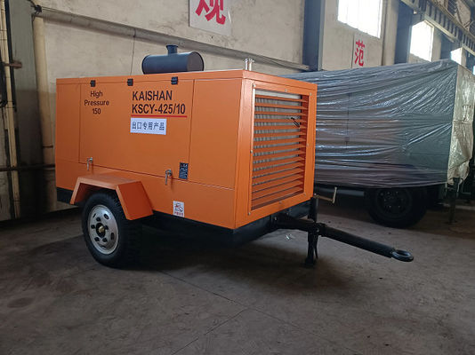 425CFM 10 Bar Portable Diesel Engine Air Compressor For Energy Mining